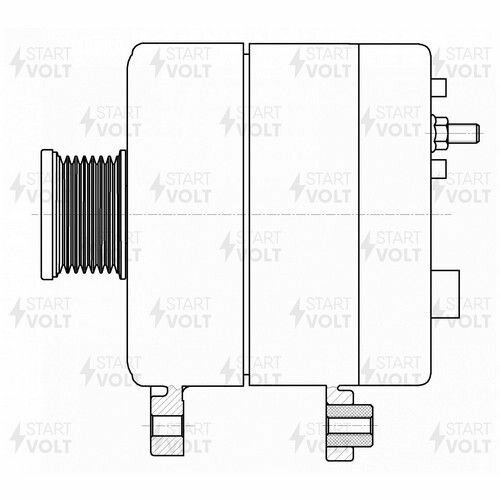 Генератор для а/м VAG Touareg (10-)/Cayenne (10-) 3.6FSI 230A, STARTVOLT LG1841