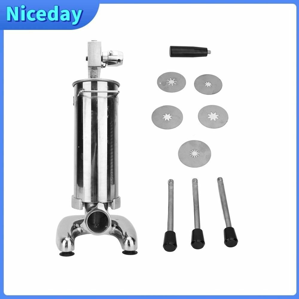 Испанская машина для чурро 3 л, нержавеющая сталь, 5 форм