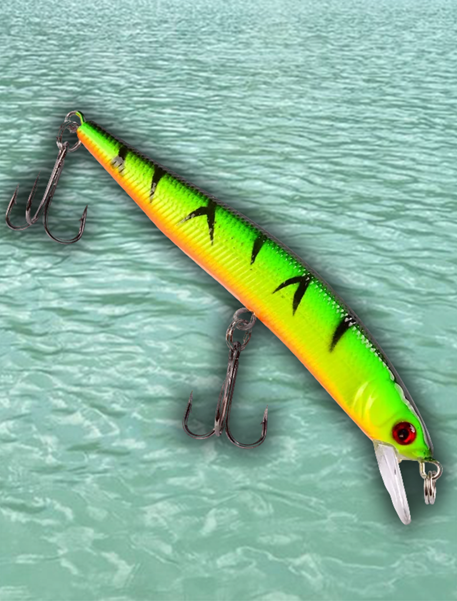 Плавающая приманка, зеленый, воблер 0,5-1,5 м заглубление, 10 см, на щуку, судака, окуня