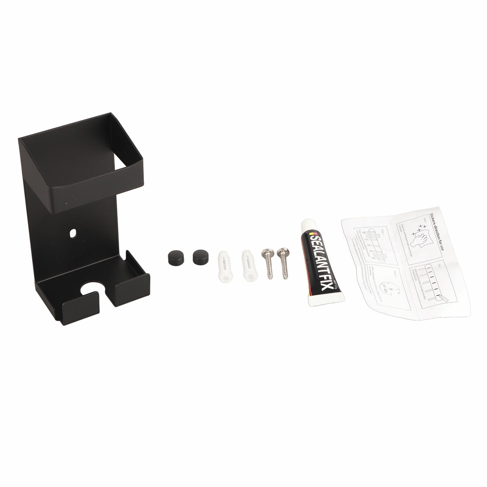 Настенный держатель для щипцов для завивки волос из нержавеющей стали, полка для ванной комнаты, металлическая стойка для хранения