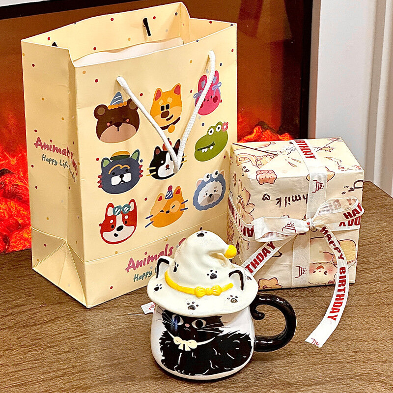 Подарок на день рождения для девочек, практичный небольшой презент, высокая эстетическая ценность, милая керамическая кружка, изысканный подарок для лучших подруг.