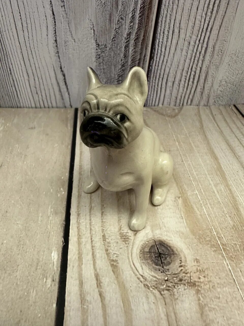 Статуэтка собака боксер Афз Фарфор ссср винтаж