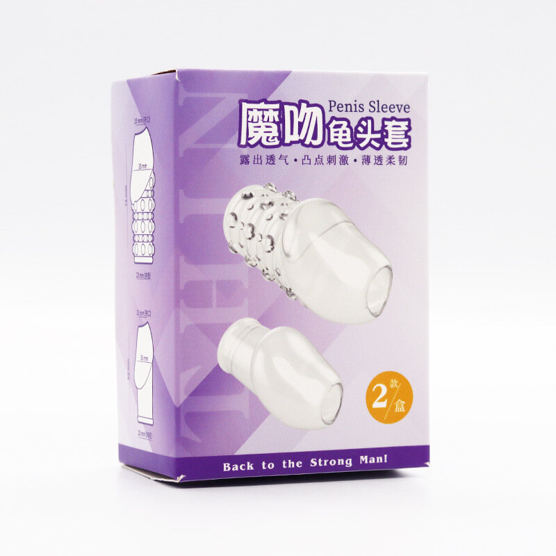 Ji Yue для взрослых товары волшебный поцелуй волшебный язык головка головка мужской секс-игрушки расширенный прозрачный