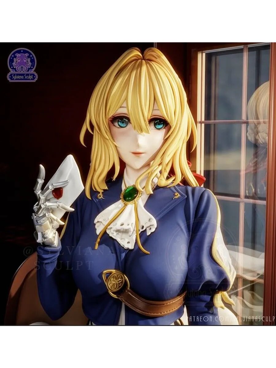 Коллекционная фигурка Violet Evergarden под покраску 20 см
