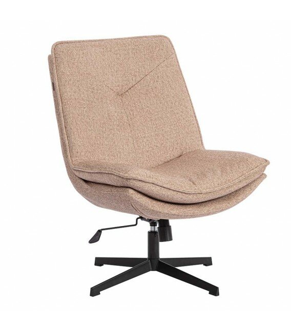 Кресло лаунж Cosmo, велюр/букле, VT shape latte