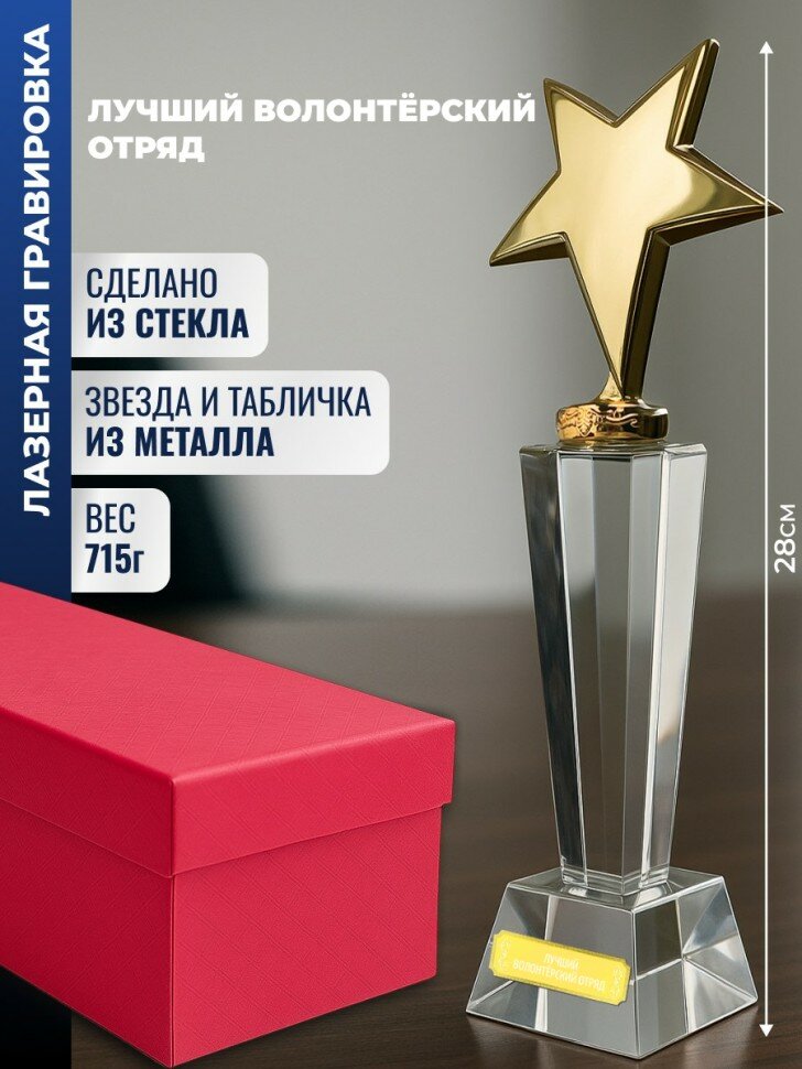 Наградная стела "Лучший волонтёрский отряд"