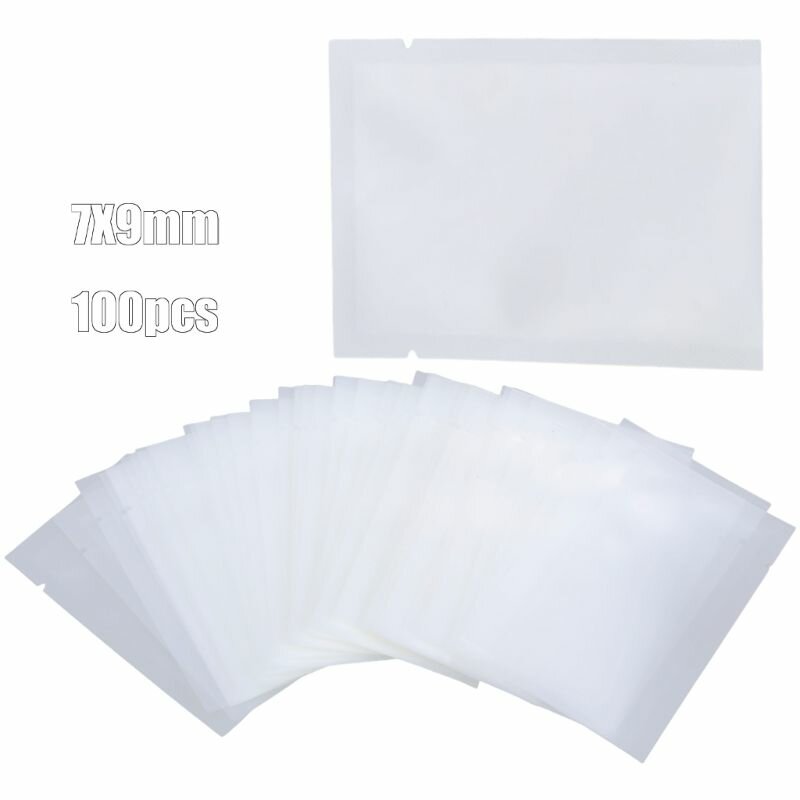 100 шт, матовый маленький упаковочный пакет, необходимый для путешествий, удобные средства по уходу за кожей, небольшой пакет дополнительной упаковки-7 на 9