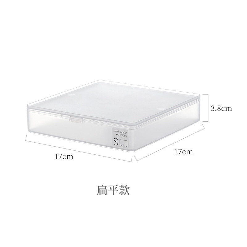 Плоский флип-топ матовый кейс для маленьких карт, узкий дизайн, прозрачный пластиковый органайзер
