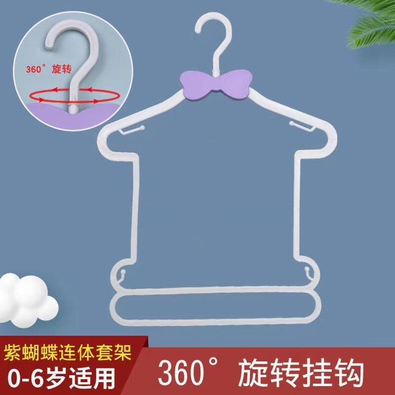 Детский купальный комплект с бантом в фиолетовом цвете, однослойный костюм и вешалка для младенцев и малышей