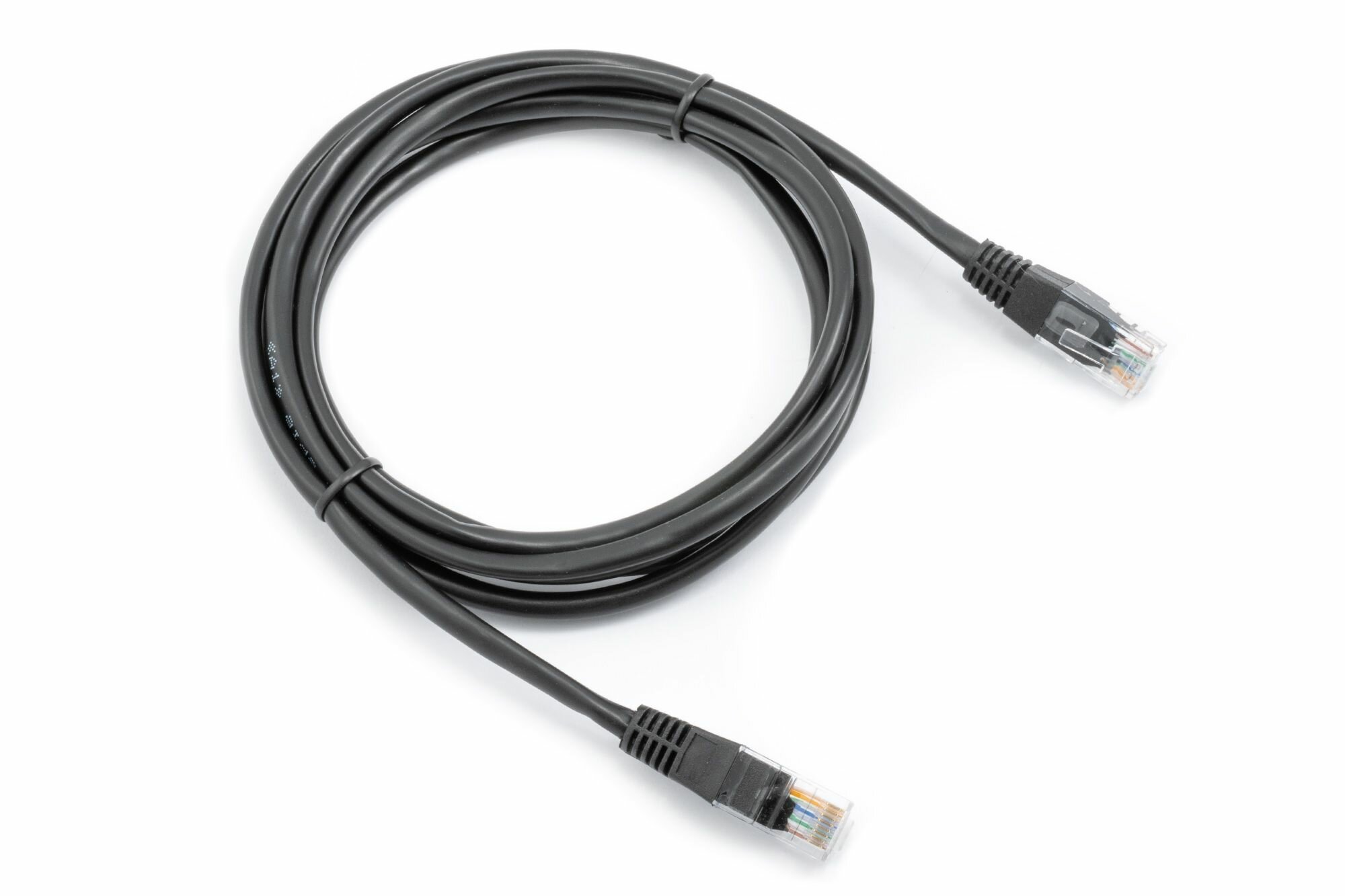 Кабель патч-корд А1 2 м, U/UTP, 5e, CCA, черный A1-LCU5E-2M-BK