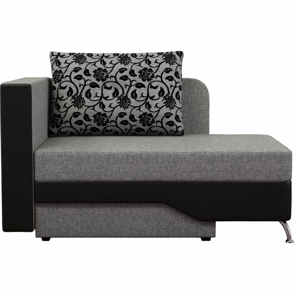 Диван кушетка Наш Диван Весна А4 рогожка серая