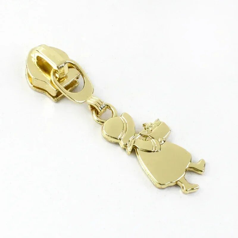 Слайдеры для молний Meetee 5#, 5/10/20 шт. ZT971-LightGold-A, 10Pcs