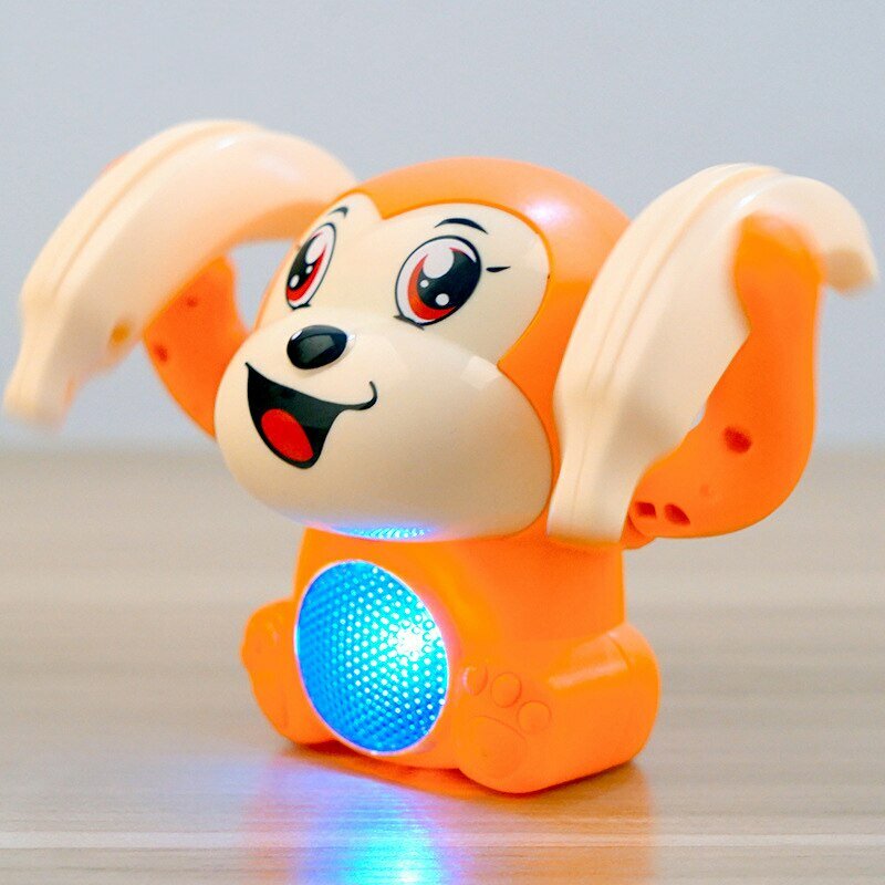 Детские забавные игрушки Электрическая обезьяна Освещение Музыка головоломка Звуковые советы Обезьяна Детские игрушки Образовательные игрушки Освещение (оранжевый)