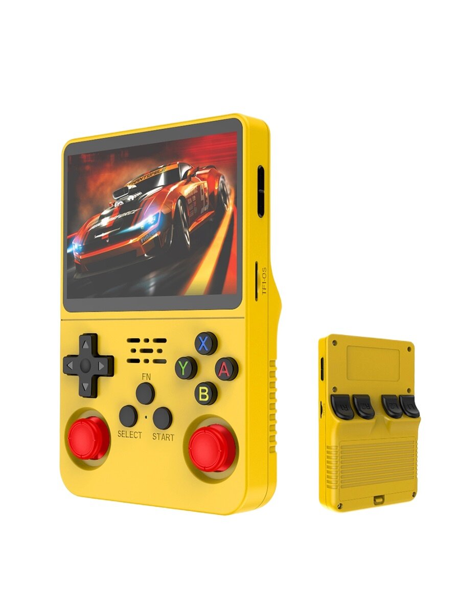 Игровая консоль R36S, портативная, с двумя джойстиками, 64 Гб