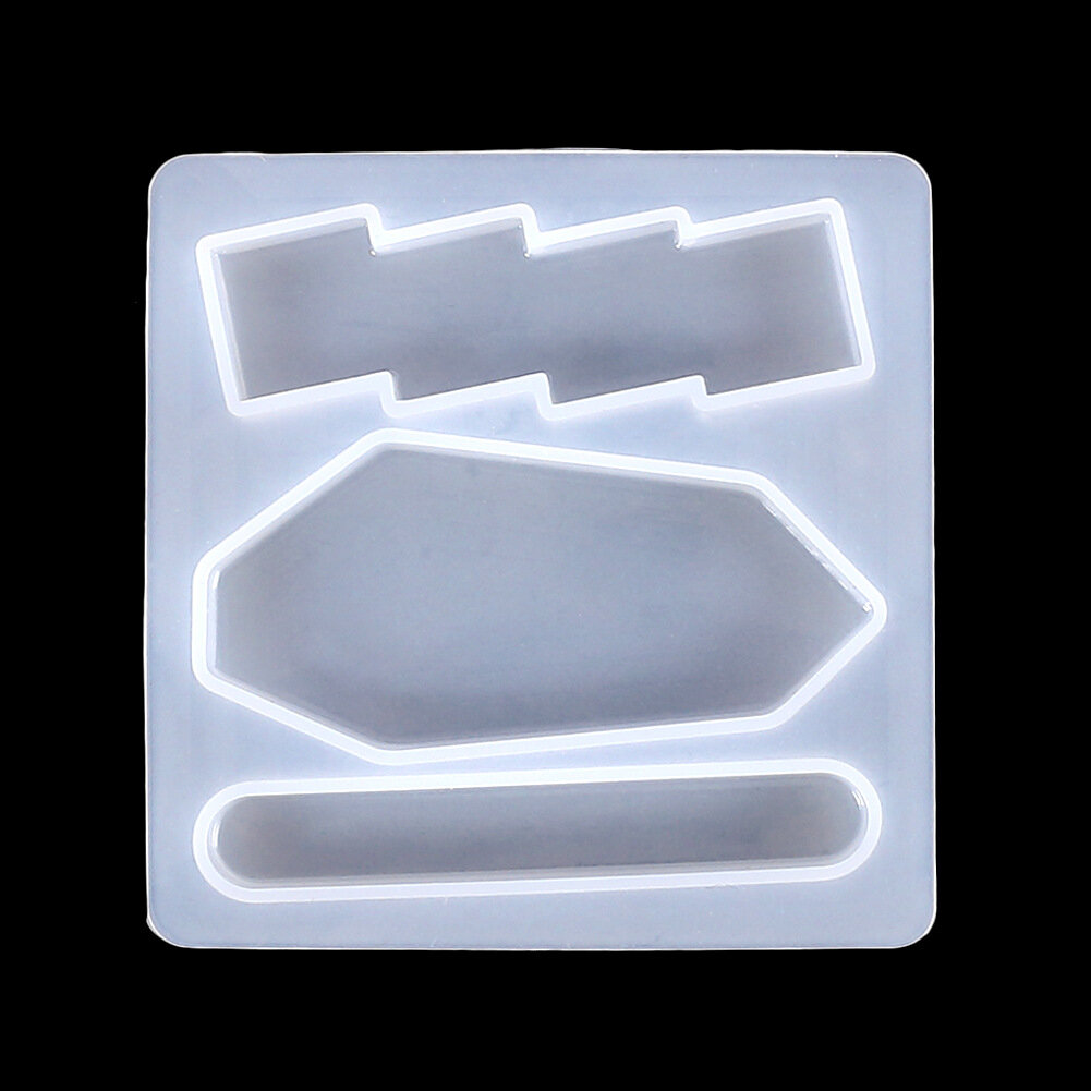 DIY шпилька Кристалл капельная форма разноцветная Геометрическая шпилька кулон из смолы силиконовая форма 60-381