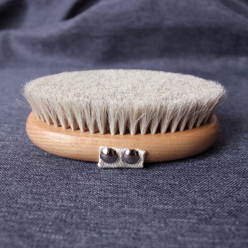 Интернет-знаменитость, популярная сухая щетка для похудения, большая щетка из букового дерева с мягкими щетинками, ручная душевая щетка, массажная щетка для тела