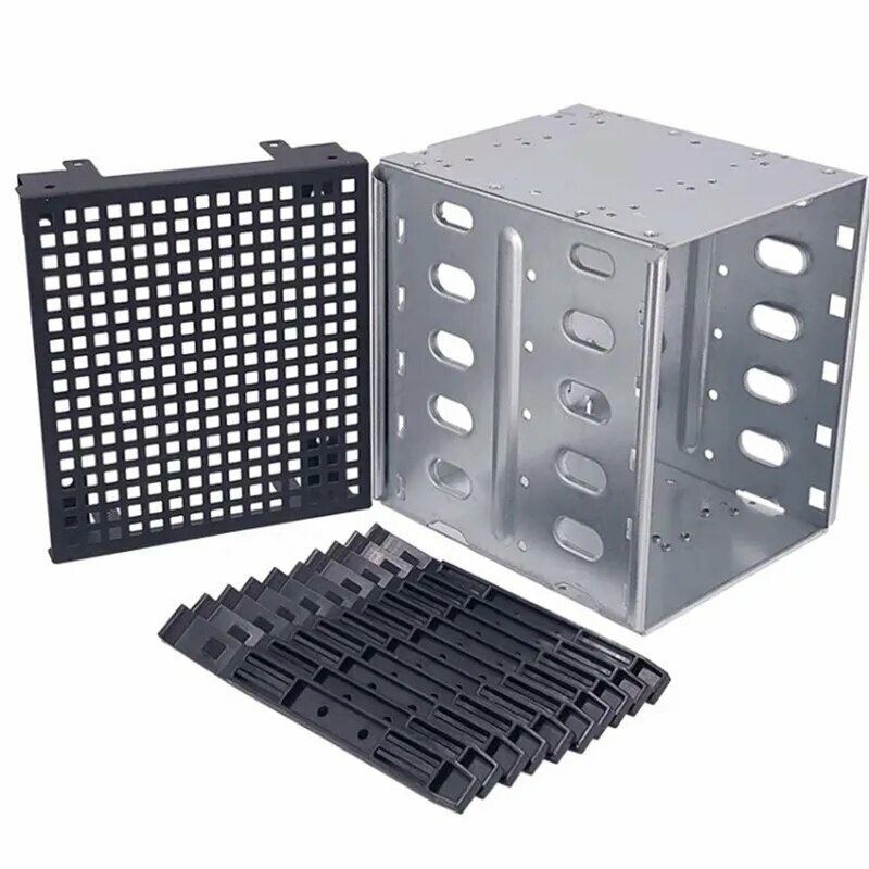Адаптер лотка для жесткого диска от 5,25 дюйма до 5 x 3,5 SATA HDD Cage Rack