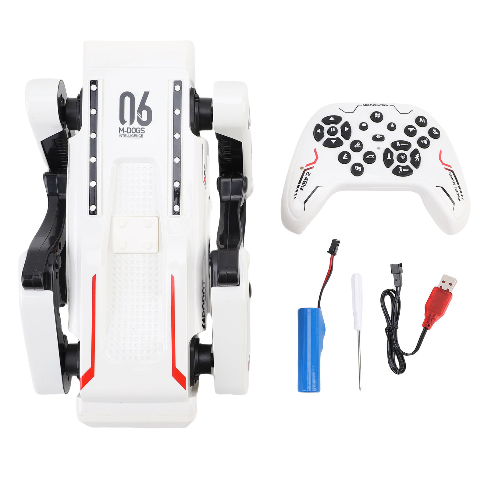 Умный робот-собака, программируемый четвероногий робот с голосовым управлением, искусственным интеллектом, музыкой и световыми эффектами.