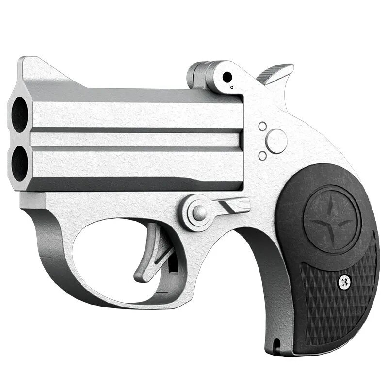 Карманный двуствольный пистолет Deringer Патроны с пружинным зарядом Игрушечные модели