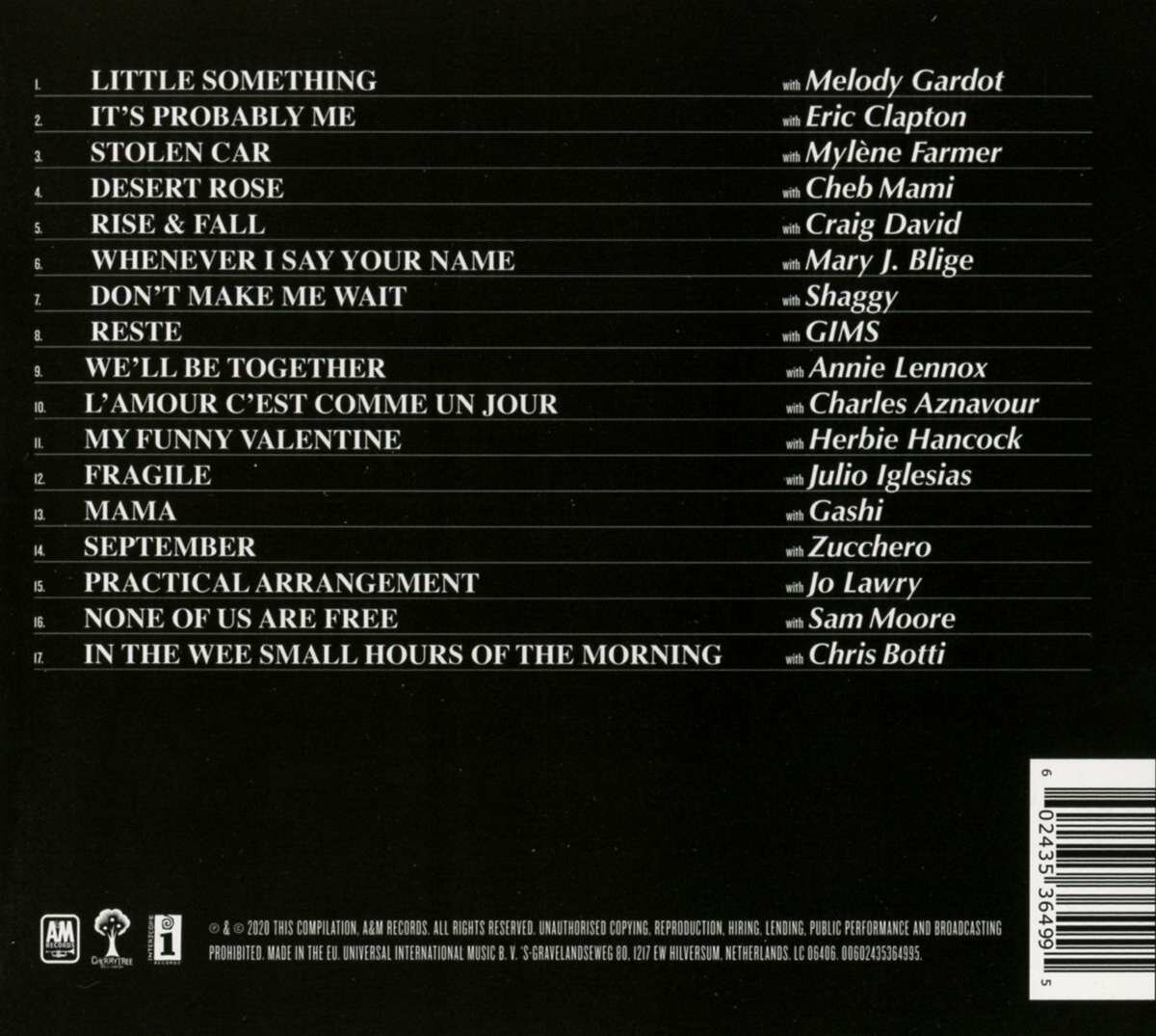 Компакт-диск Sting - Duets (1 CD) — фото 1