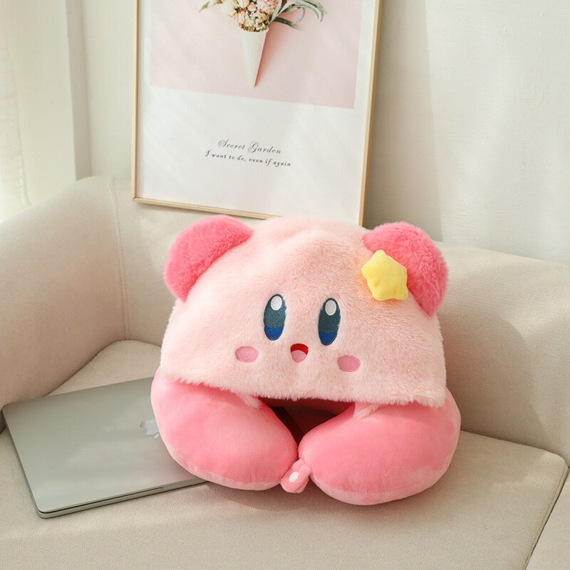 Мягкая подушка в форме буквы U с капюшоном, поддерживающая шею, для путешествий, автомобиля, самолета, офиса, подушка для сна