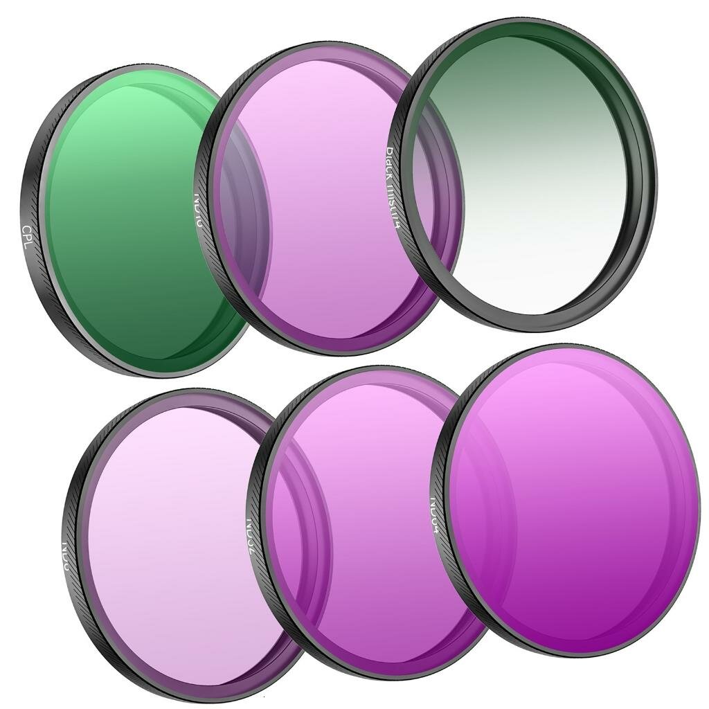 6 высоких стеклянных фильтров для экшн-камер