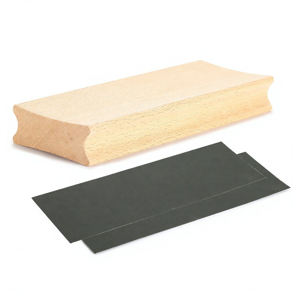 Гитара Радиусный шлифовальный блок Деревянный двусторонний радиусный шлифовальный блок для выравнивания ладов Шлифовальная балка для грифа Инструмент для изготовления гитар с 2 наждачными бумагами Инструмент для изготовления гитар Аксессуары для гитары