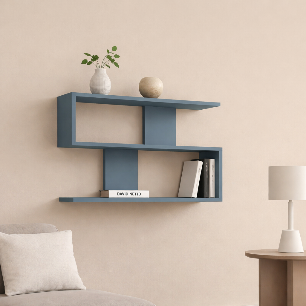 Полка настенная Пасифай навесная для гостиной, спальни, офиса и детской 60x47x15