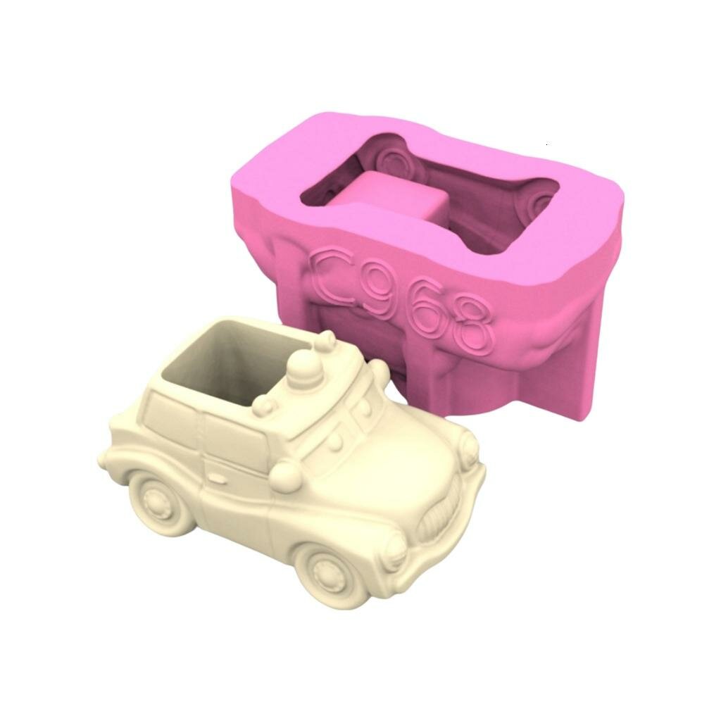 Силиконовая форма для горшка в виде машины, Тип А