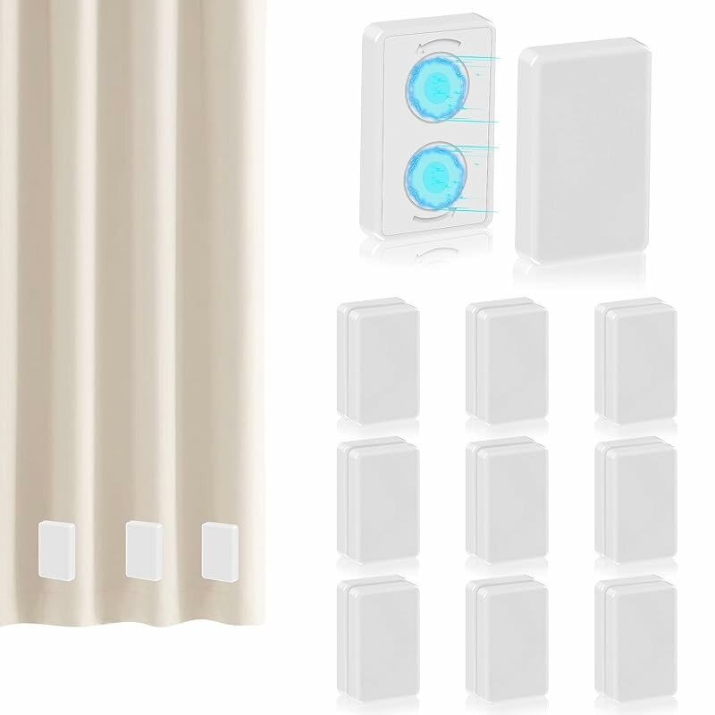 18 шт. утяжелителей для штор на улице, водонепроницаемые магнитные утяжелители для штор