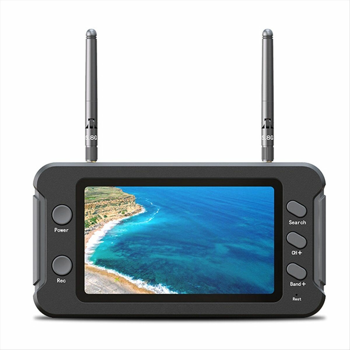FPV Monitor LCD Display 5.8g Автоматический Поиск Видеозаписи 4,3 Дюйма RC Multicopter