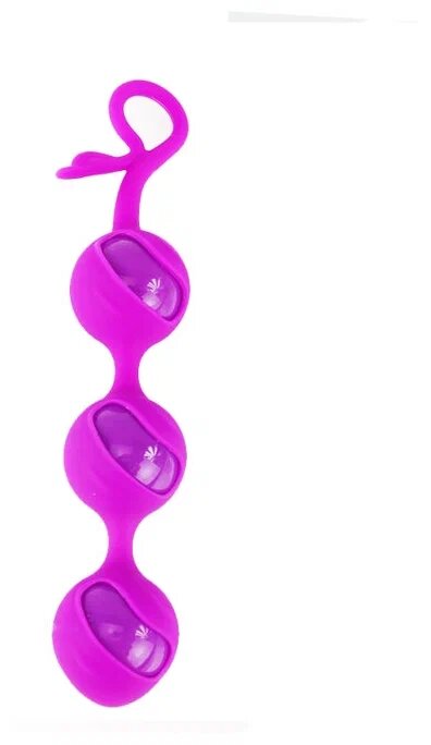 Анальные шарики, цепочки Baile Силиконовые анальные шарики Pearl - 21,5 см.