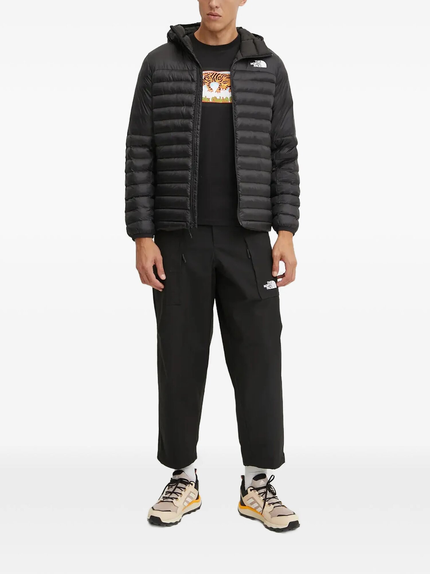 Куртка The North Face Hooded lightweight jacket, размер S, black/black — фото 1