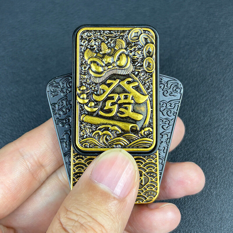 Горячая продажа SG, металлическая карта с передней стороной, карта с защелкой, монета, магнитная игрушка для снятия стресса, фиджет-спиннер из циркония, оптовая продажа