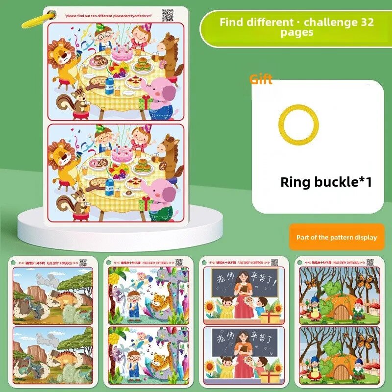 Игровая книга "Пятница разница" BOHY, Цвет D, 32 страницы