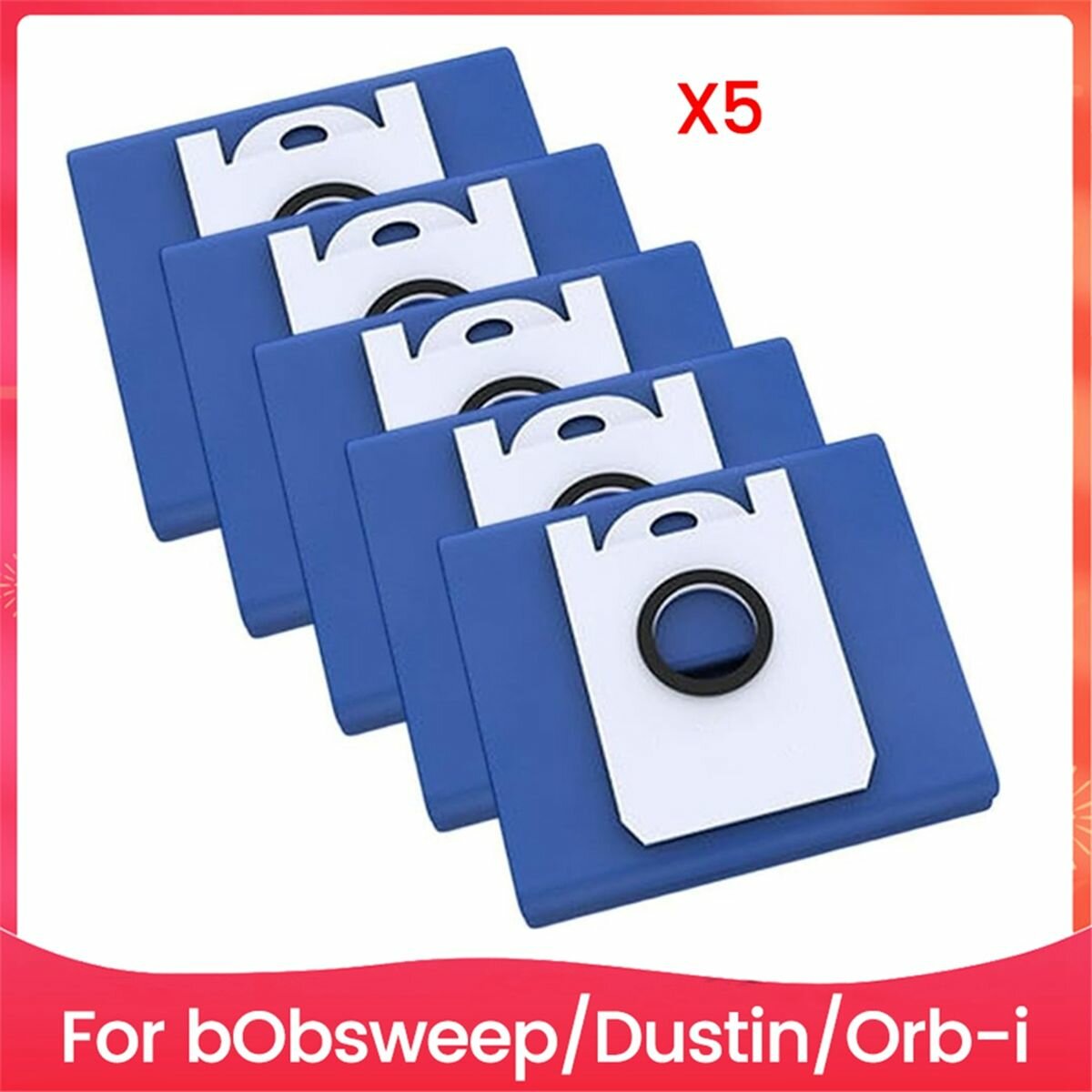 Сменные Пылесборники Для BObsweep Роботов-Пылесосов 5 Шт.