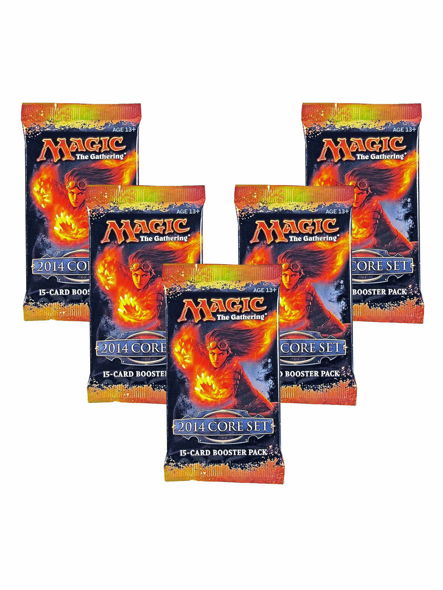 Magic The Gathering: 5 бустеров MTG издания M14 на английском