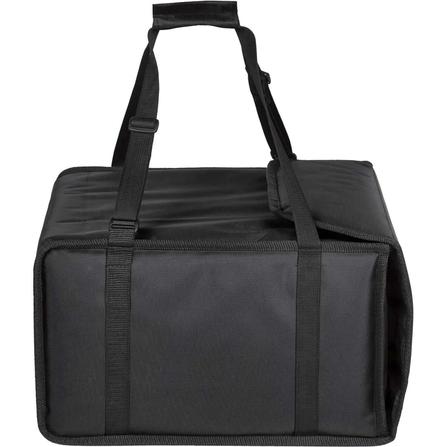 Термосумка для пиццы ткань черная 36х36х25 (на 4-5 пиццы)