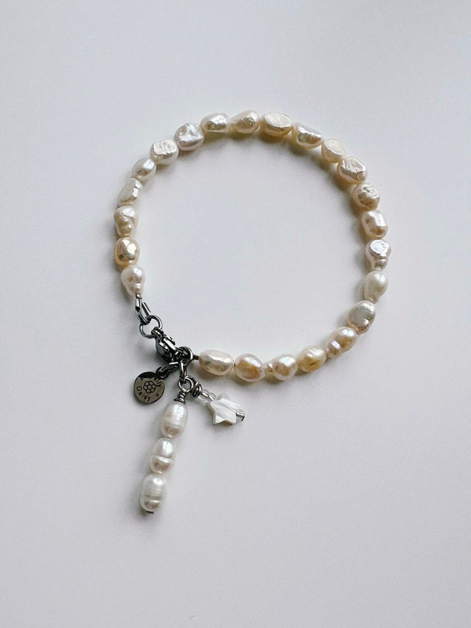 Браслет, жемчуг пресноводный