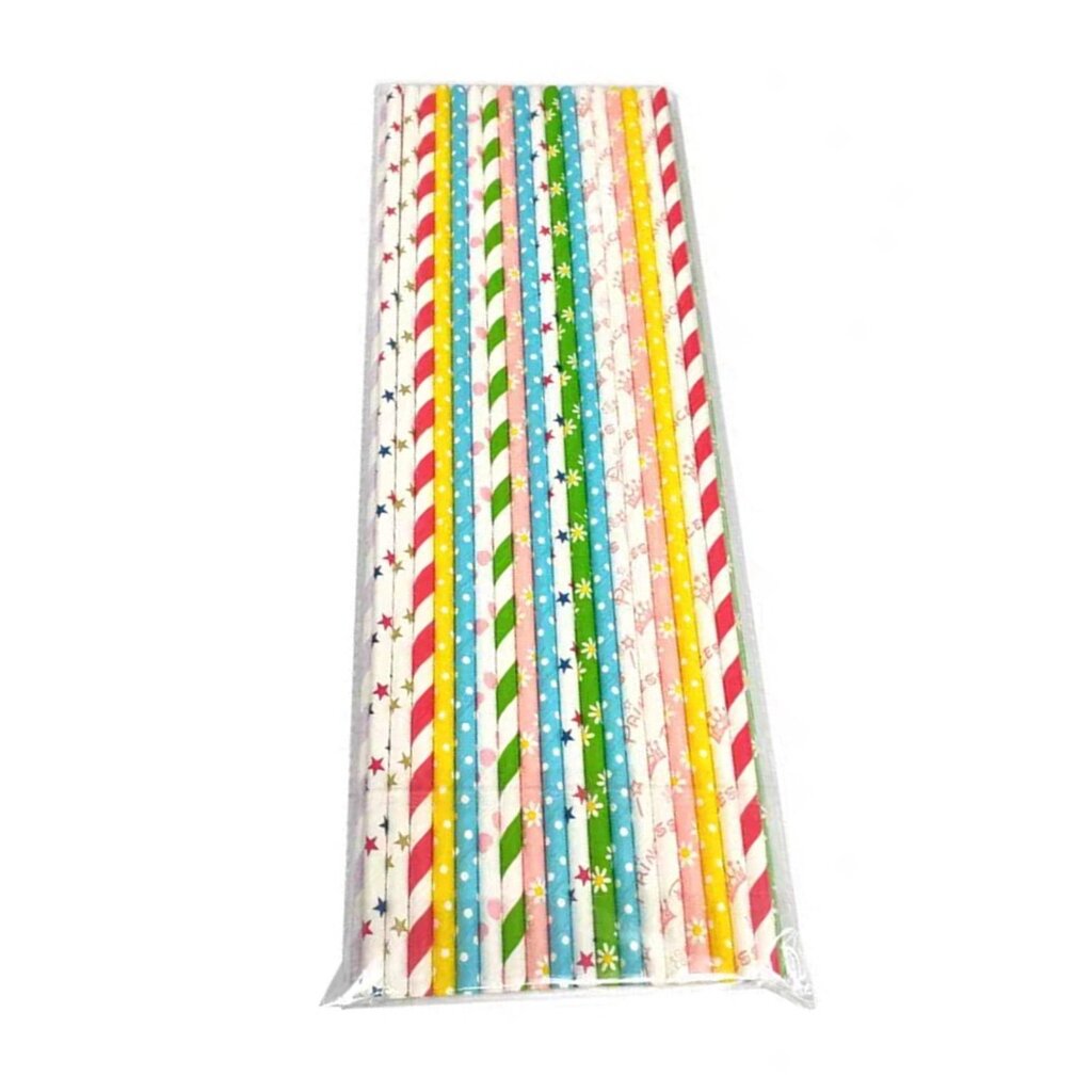 100 штук бумажных трубочек для напитков, биоразлагаемые, безопасные для пищевых продуктов, для вечеринок