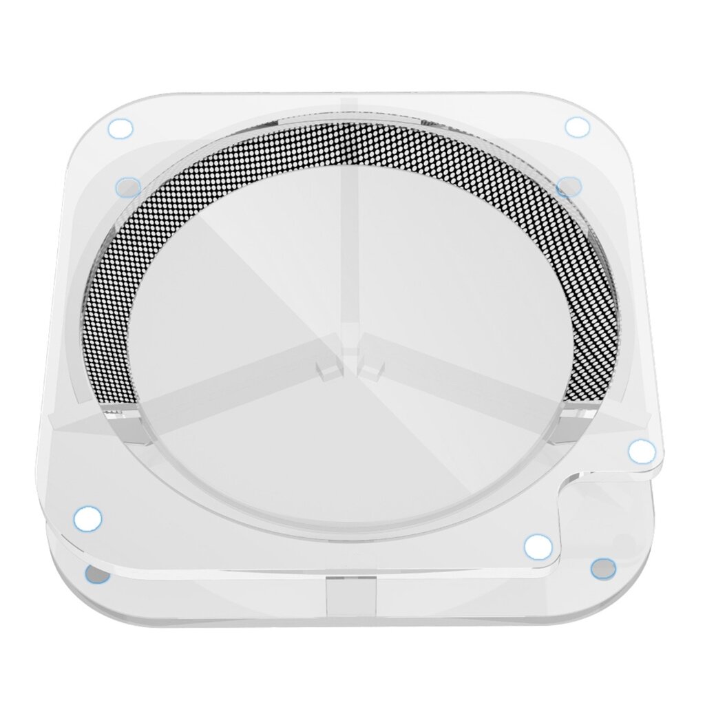 Противопылевое Вентилируемое Крепление для Мини-ПК С Открытым Дном, Прозрачная Акриловая Платформа