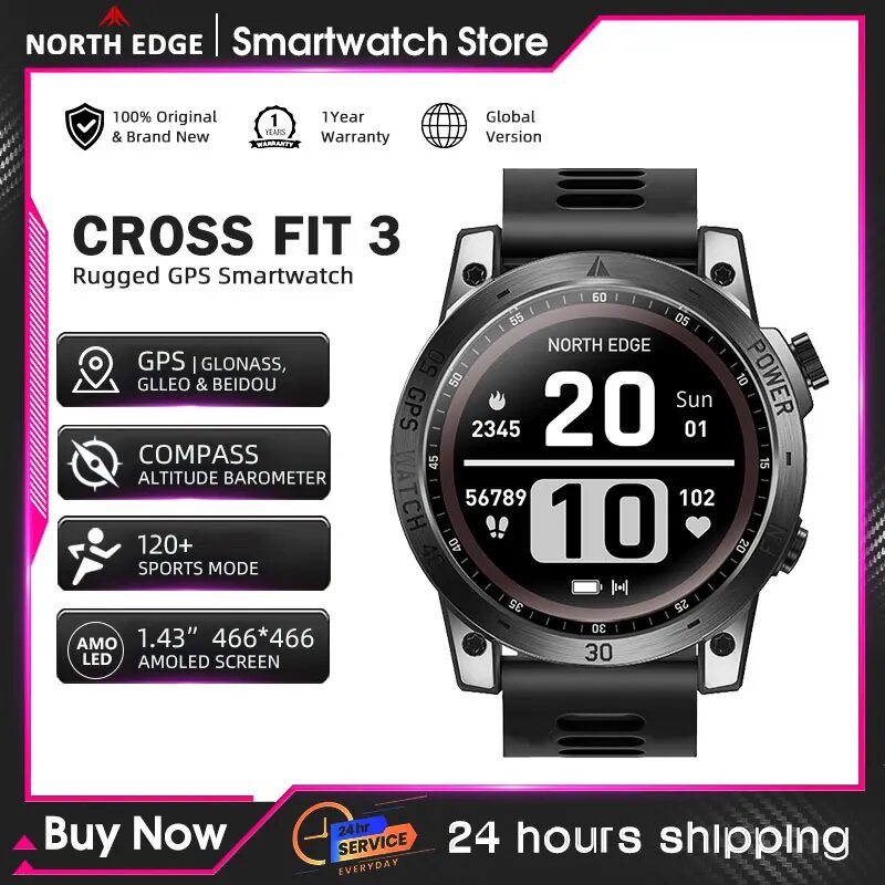 NORTH EDGE GPS умные часы для мужчин