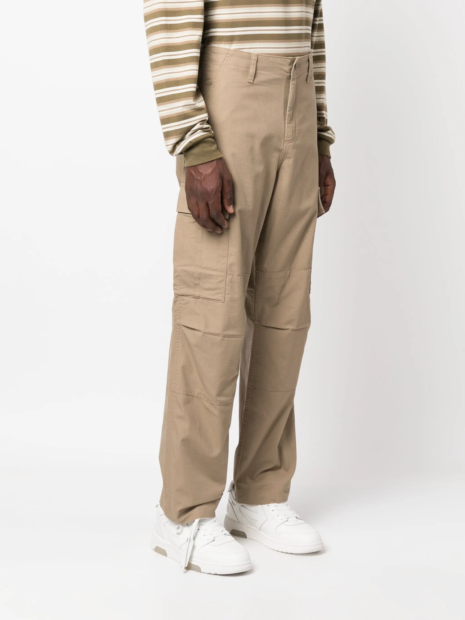 Брюки классические Carhartt WIP, размер 30/32, коричневый — фото 1