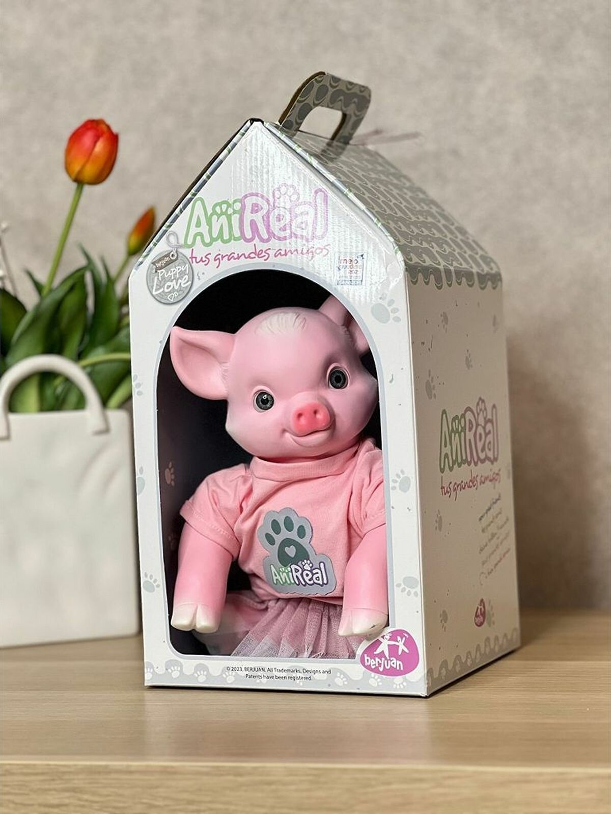 Игрушка мягконабивная 35 см АниРеал Хрюшка