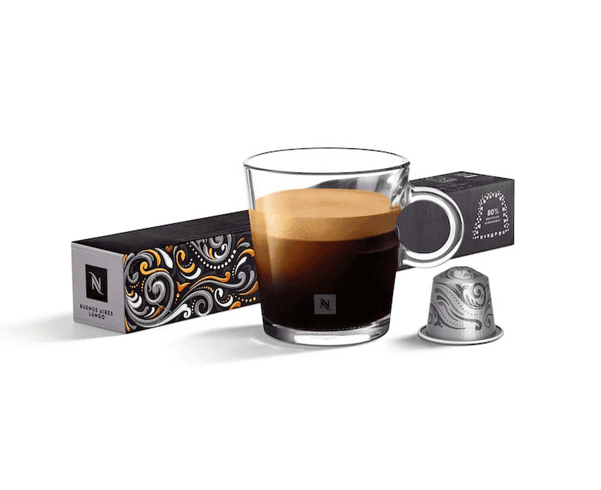 Кофе в капсулах Nespresso Buenos Aires Lungo, 10 капсул в упаковке