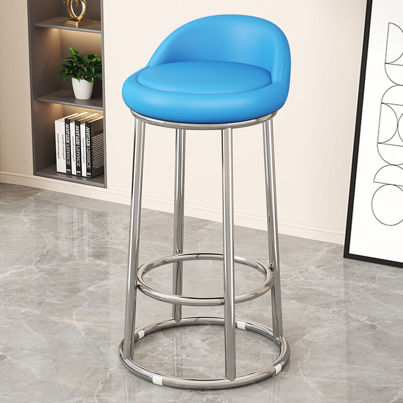 Высокий барный стул, легкий роскошный барный стол с подлокотником, барный стул из железа, домашний островной стол, стул для кассира