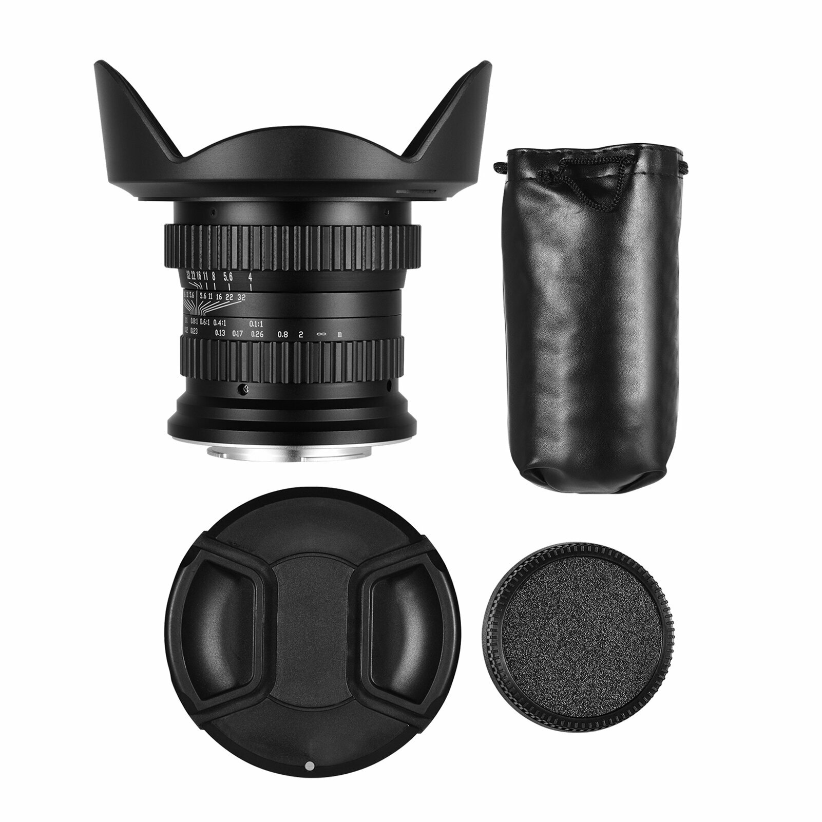 15 мм F4.0 макрообъектив 120 градусов для полной рамки/APS-C, совместимый с Nikon D7100/D7200/D90/D600/D3000/D5000/D40/D50/D300/D200
