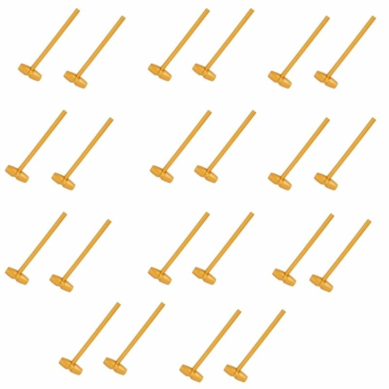 20 штук, детский многофункциональный деревянный молоточек "сделай сам"-golden mini hammer