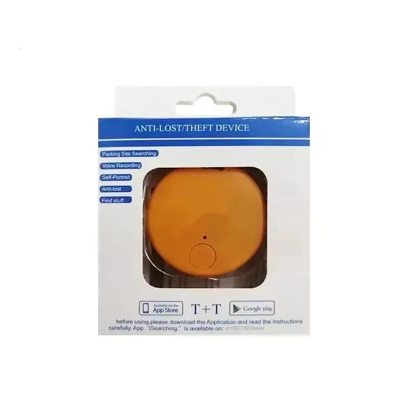 Mijia Mini GPS трекер Bluetooth 5.4 анти-потерянное GPS мини-устройство домашнее животное детская сумка кошелек отслеживание для IOS Android Smart Finder локатор Orange with Box