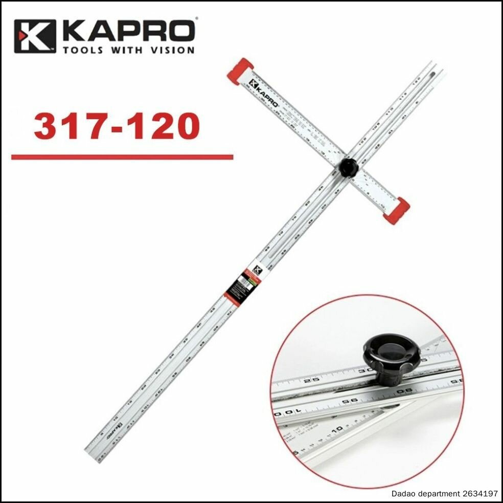 Эксклюзивный алюминиевый угольник Kapro 1270мм на 560мм